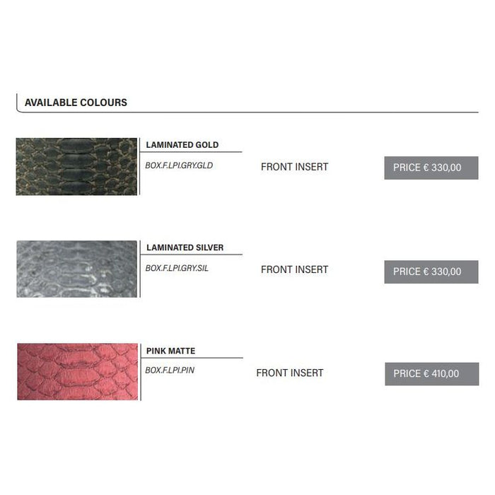 Kep Cromo2 - Genuine Leather/Python - Inserts for front panel - Specia